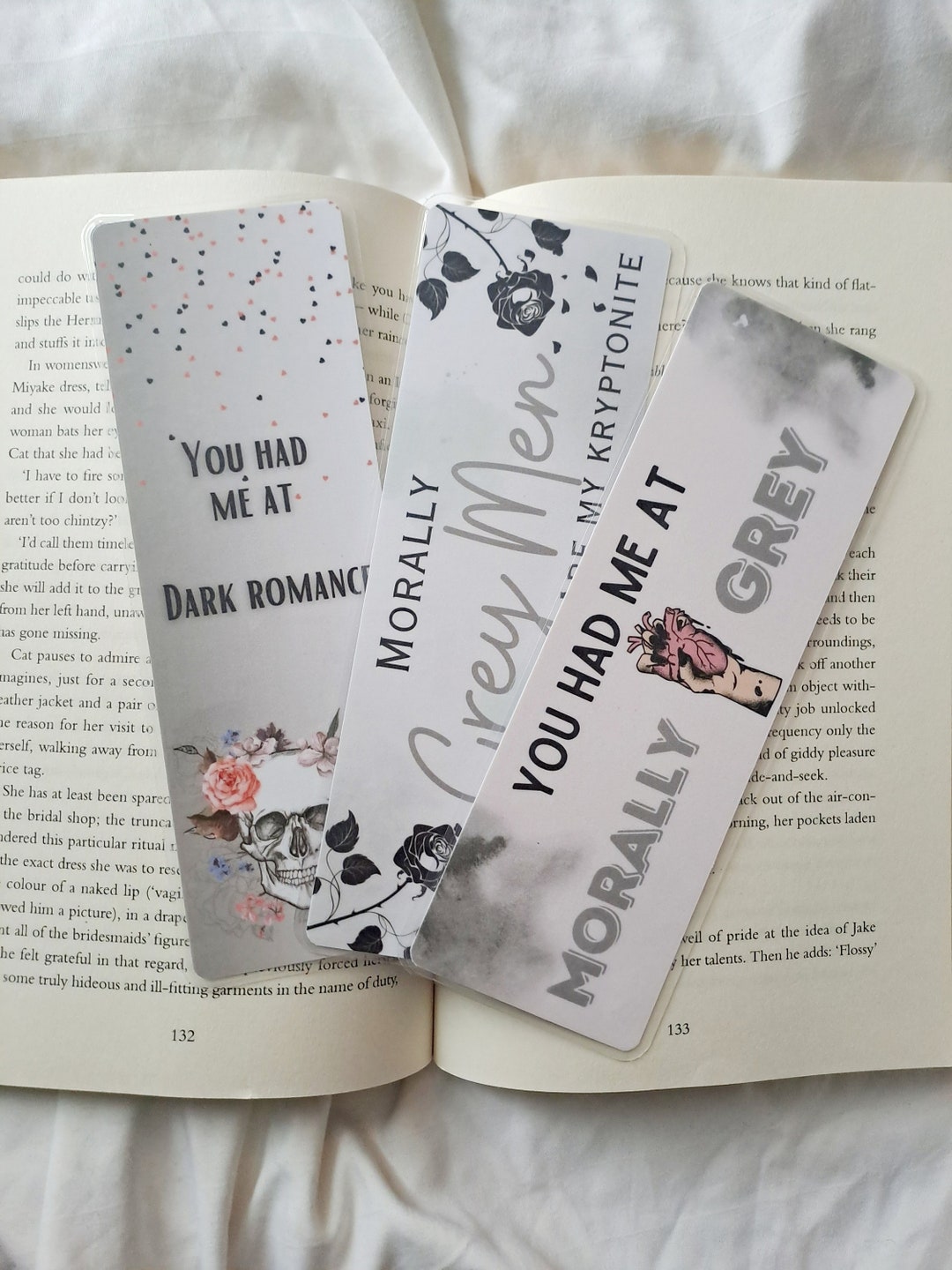 Dark Romance Morally Grey Bookmarks ~ Booktok | Gift for Book Lovers ...