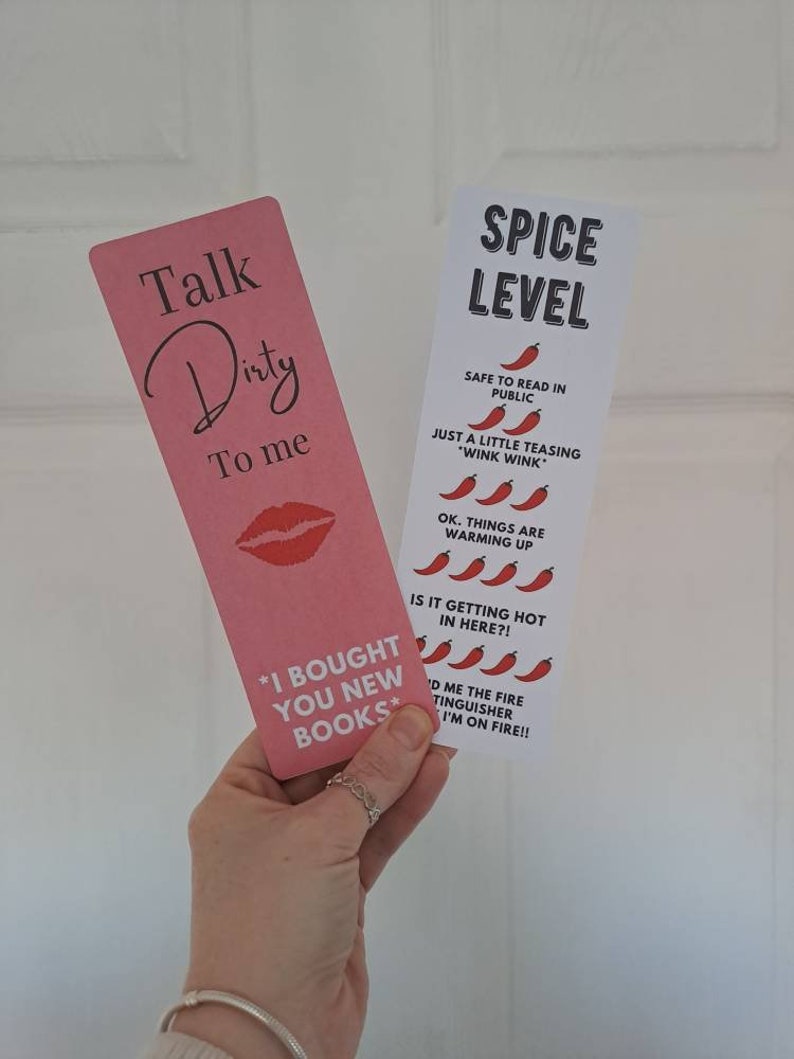 Spicy Book Reading Bookmarks Chilli Pepper Meter Smutt - Etsy UK