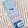 Thriller Book Lover Club Bookmark - Bookmark Ticket | Gift for Bookworm ...