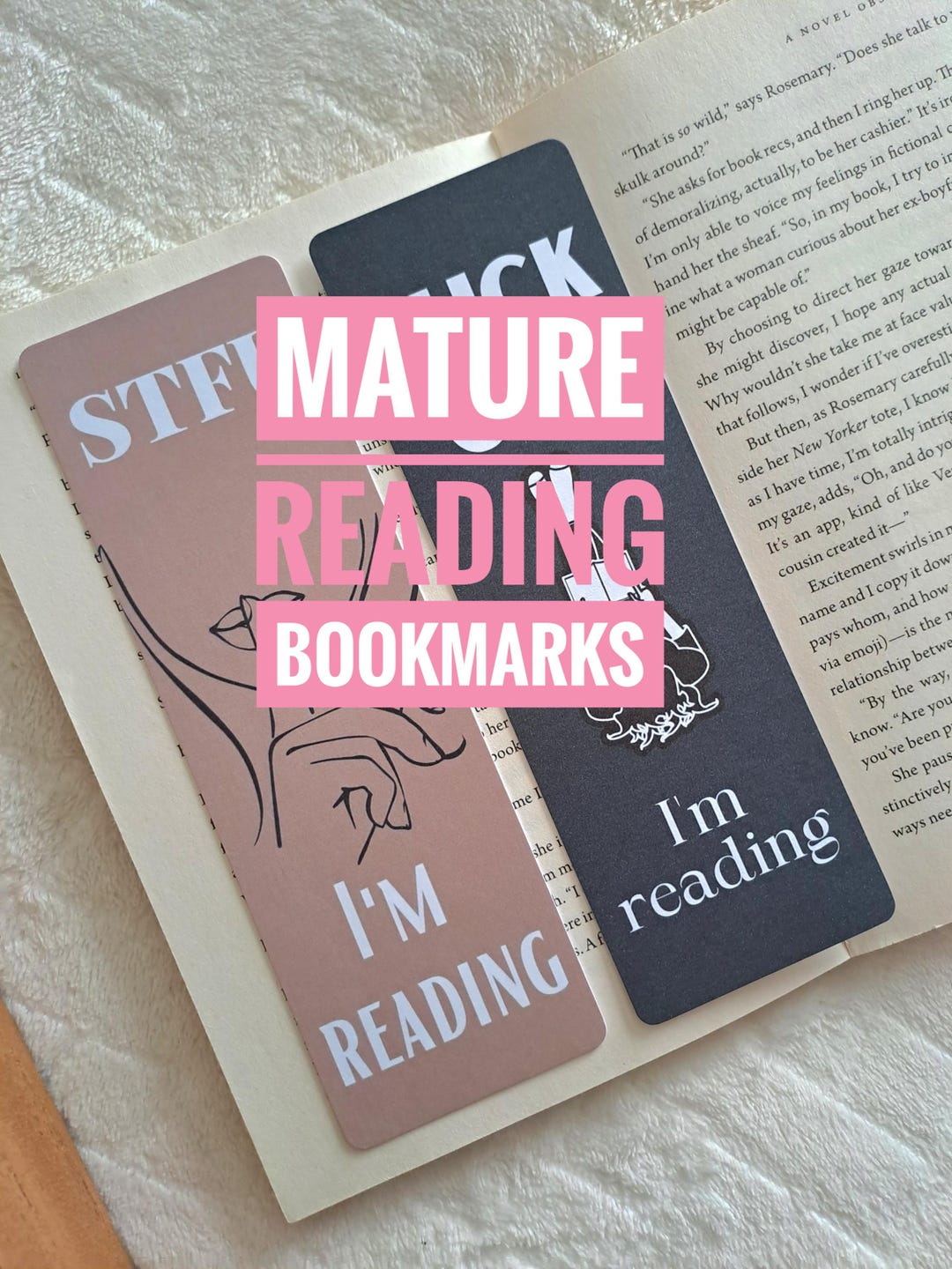 Mature, Rude Sweary Bookmarks for Bookworms Fun Bookmarks Swearing Book ...