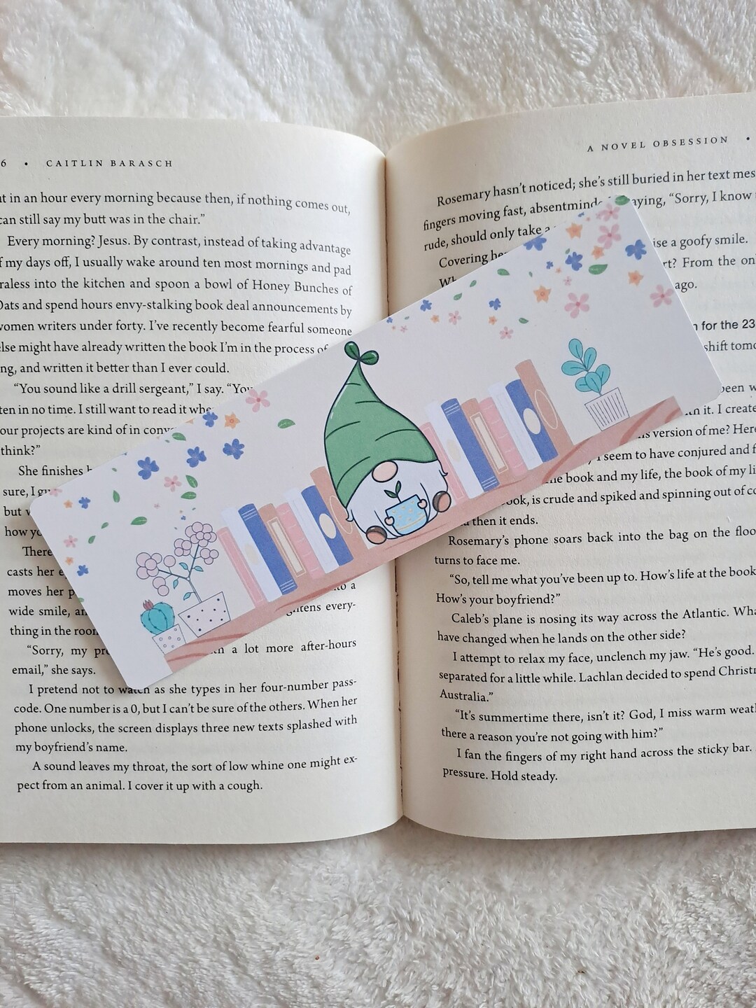 Gnome Spring Bookshelf Bookmark - Plants and Books | Reading ...