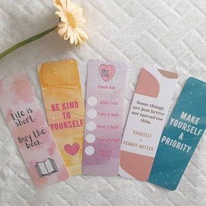 Self Care Bookmarks ~ Mental Health Awareness | Affimation Quotes ...