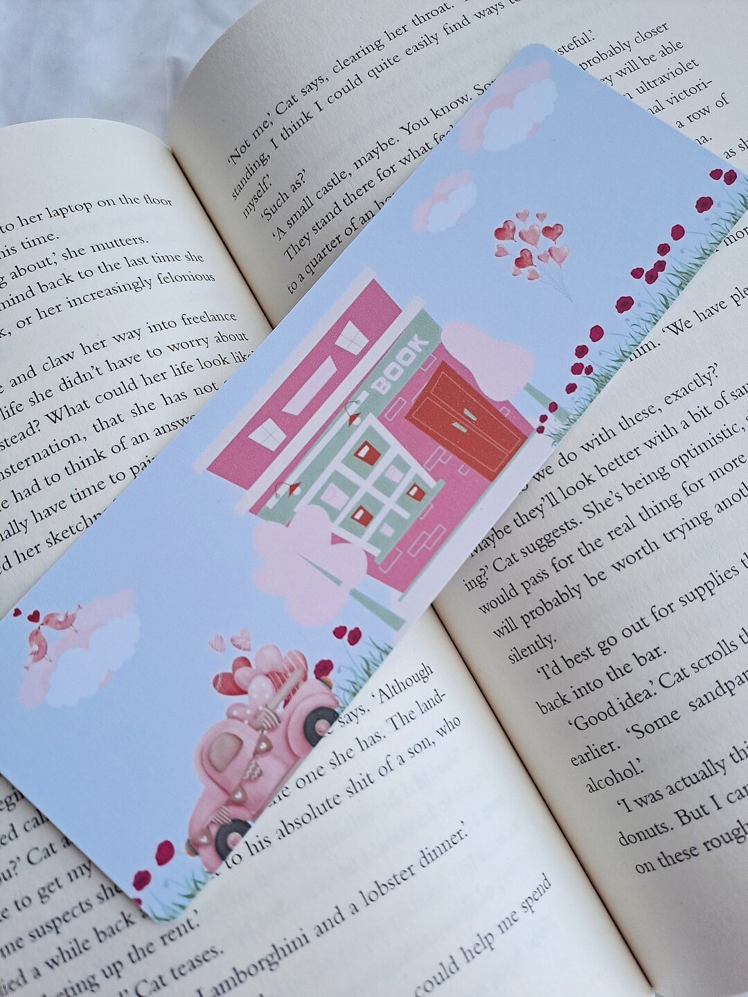 Valentines Bookshop Bookmark for Readers Reading Accessories for ...