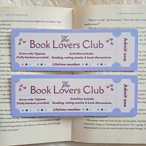 Book Lovers Club Bookmark ~ Reading Accessories | Gift for Bookworms ...