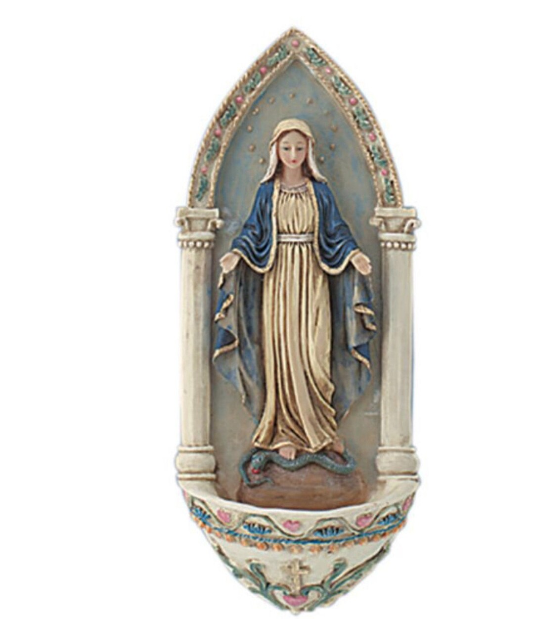 Our Lady of Grace Holy Water Font - Etsy