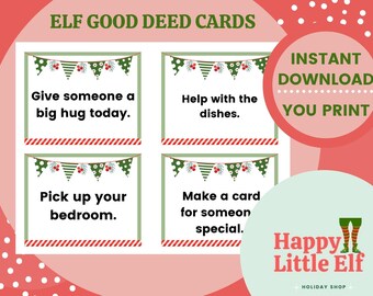 Printable Elf Note Cards - Etsy