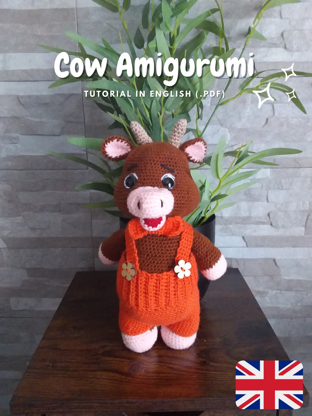 Cow Crochet Pattern - Amigurumi Tutorial PDF in English - Etsy