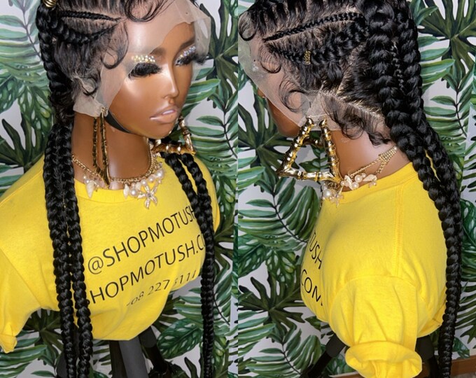 Knotless Braid Wig For Black Women T For Women Full Lace Front Wig