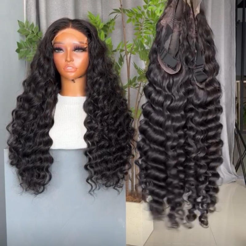 Transparent Lace Human Hair Wig - Etsy