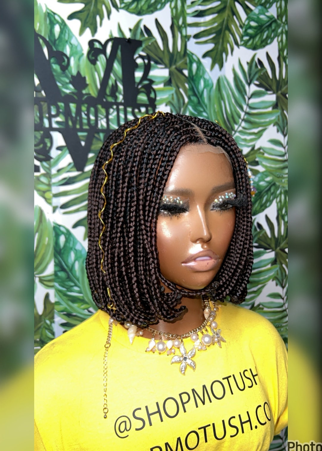 Boho Braided Wigs ,short Knotless Braids ,boho Knotless Braids Wig ...