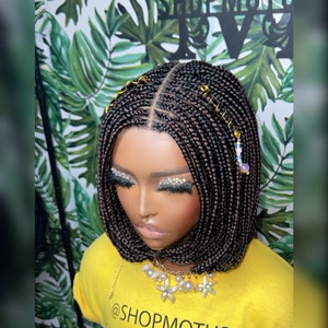 Boho Braided Wigs ,short Knotless Braids ,boho Knotless Braids Wig ...