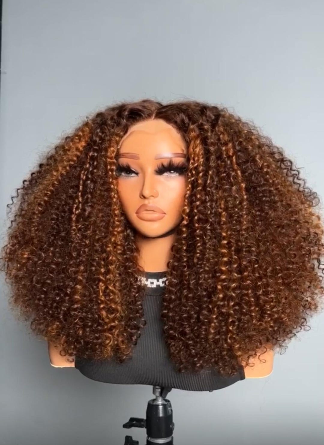 Highlights Curly Lace Front Human Hair Wig/ Lace Wig for Daily Wear ...