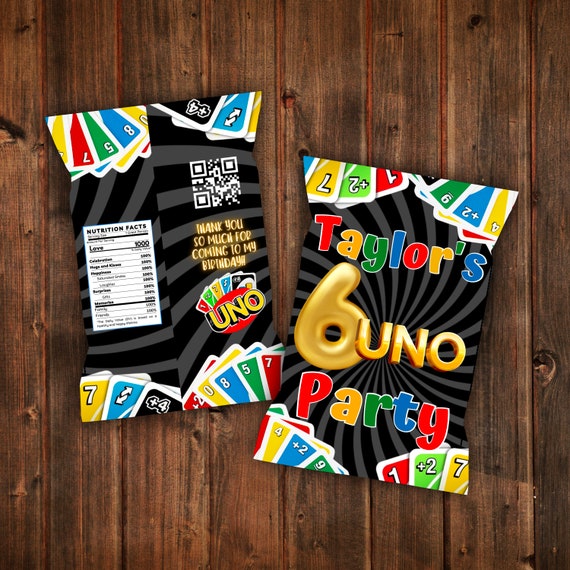 Uno Chip Bags Uno Birthday Party Decorations Uno Party - Etsy
