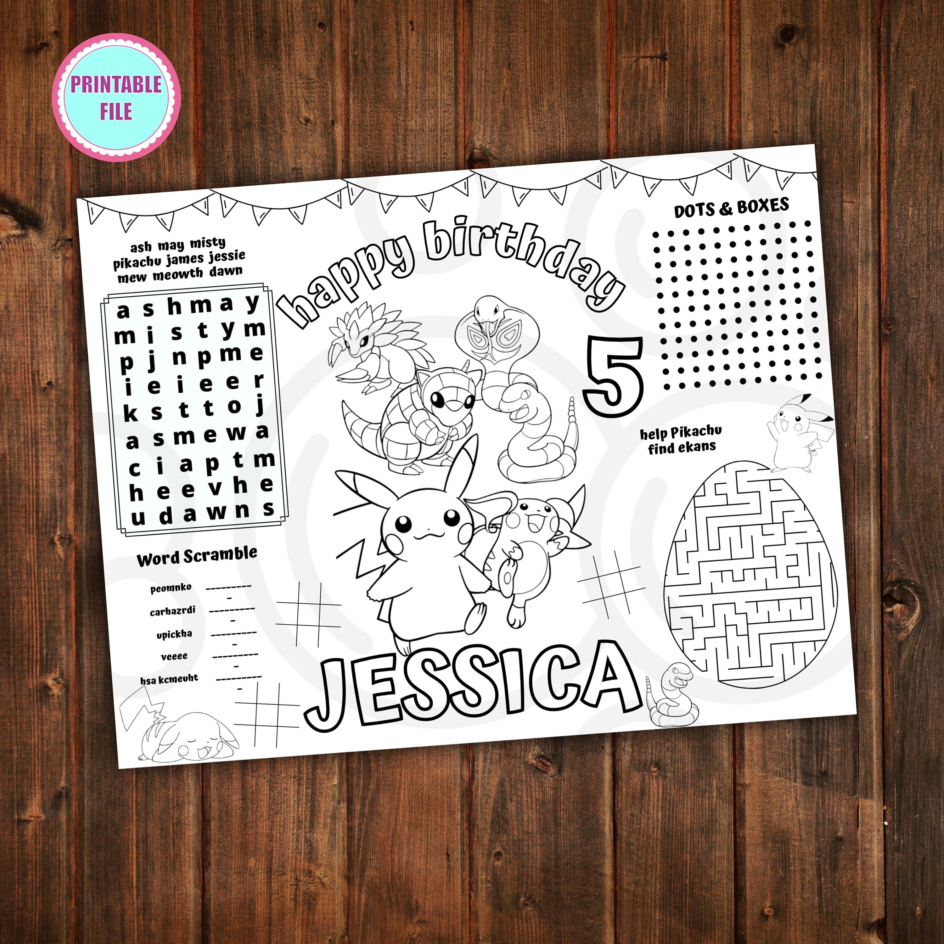 Pokemon Activity Set for sale | Only 2 left at -70%