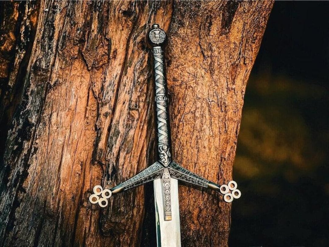 Handmade Scottish Claymore Sword J2 Steel Highland Claymore Black ...