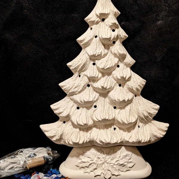 Ceramic Christmas Tree With Lights - Etsy
