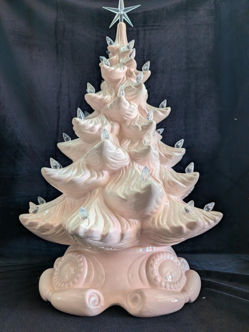 Large 17 Inch Glazed Atlantic Ceramic Christmas Tree – "making Me Blush ...