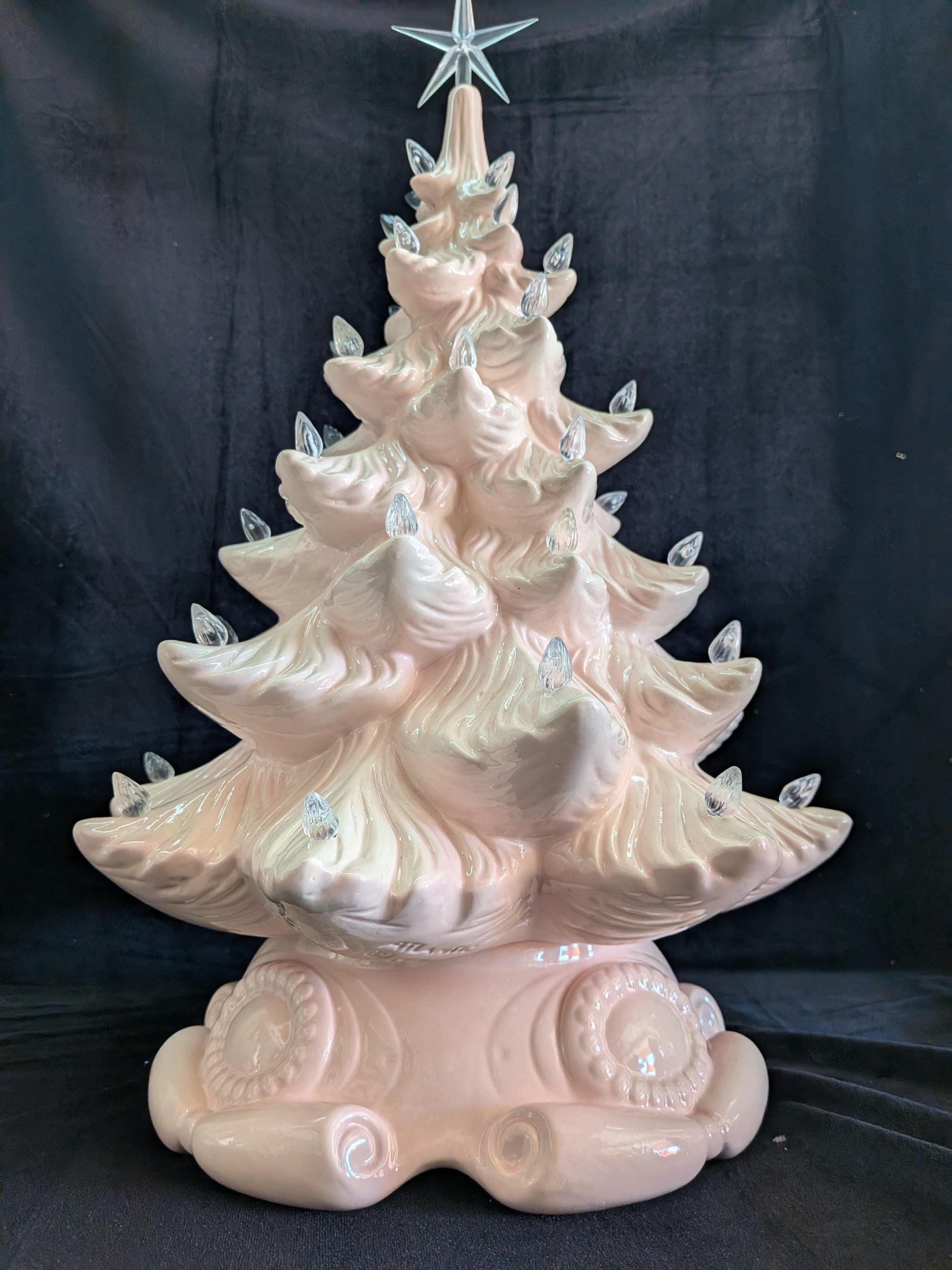 Large 17 Inch Glazed Atlantic Ceramic Christmas Tree – "making Me Blush ...