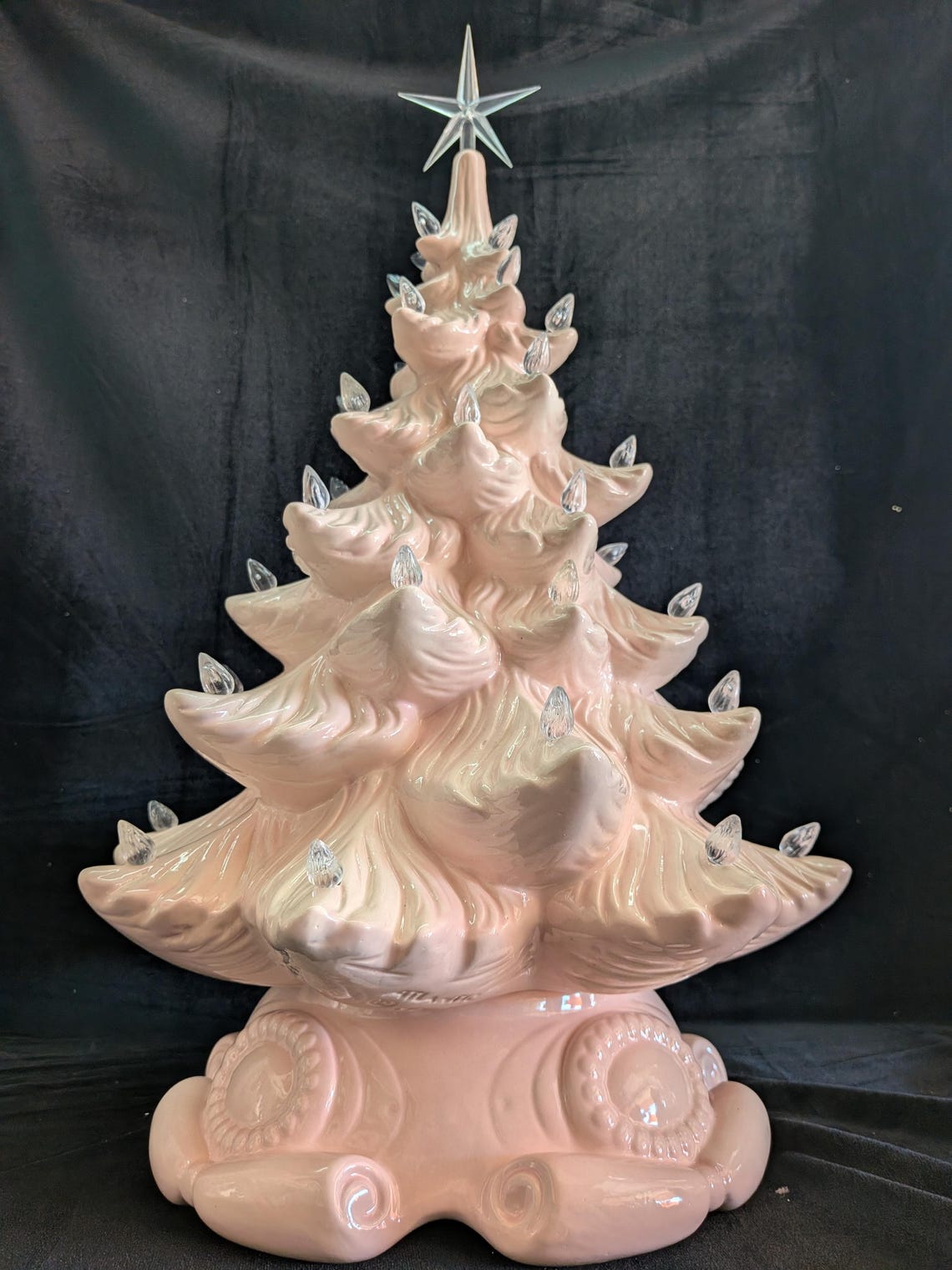 Large 17 Inch Glazed Atlantic Ceramic Christmas Tree – "making Me Blush ...