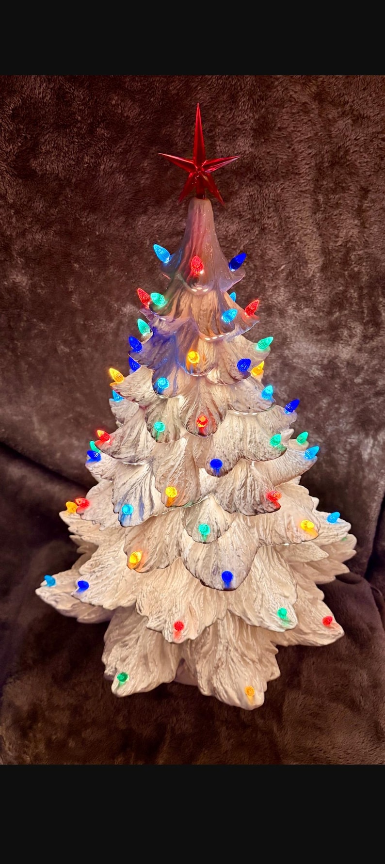 Large 25” Vintage Ceramic Christmas Tree – Nowell Mold–4 Piece Set - Etsy