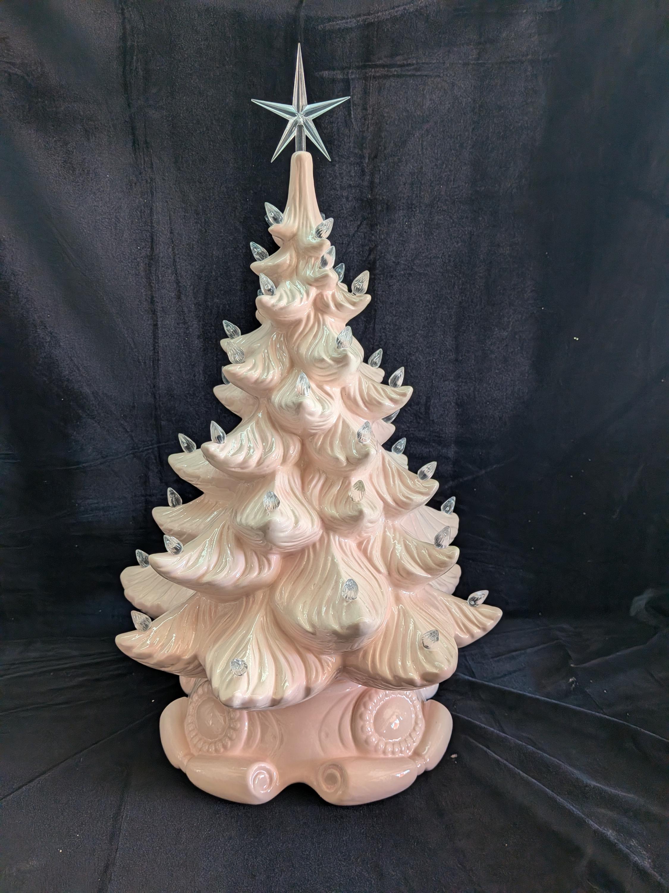 Large 17 Inch Glazed Atlantic Ceramic Christmas Tree – "making Me Blush ...