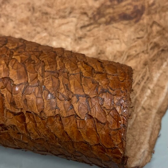 Perch Fish Leather Light Shine Brown - Etsy