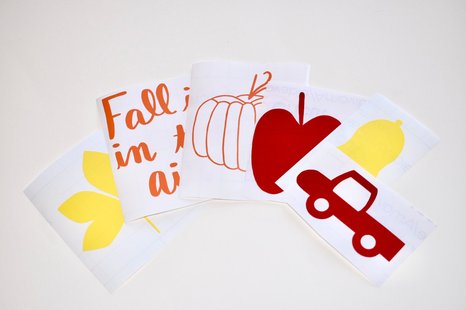 Fall Decalsset of 6 Different Fall Vinyl Decals - Etsy