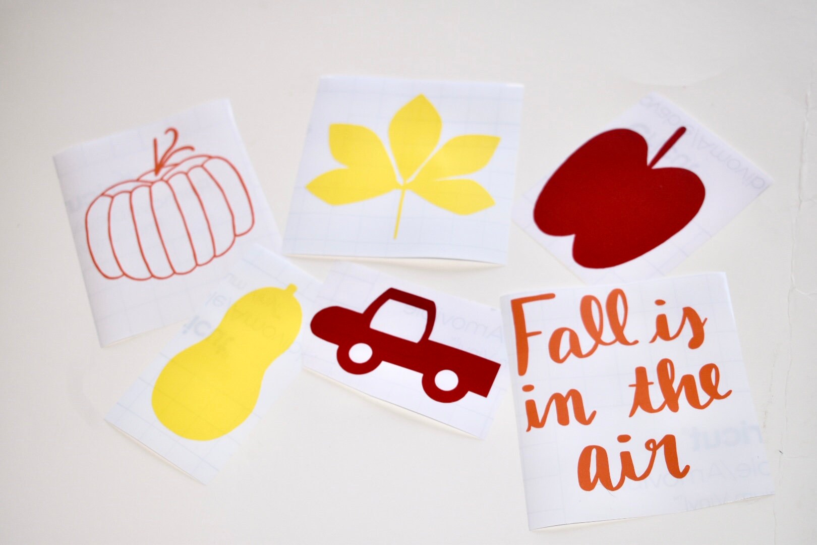 Fall Decalsset of 6 Different Fall Vinyl Decals - Etsy