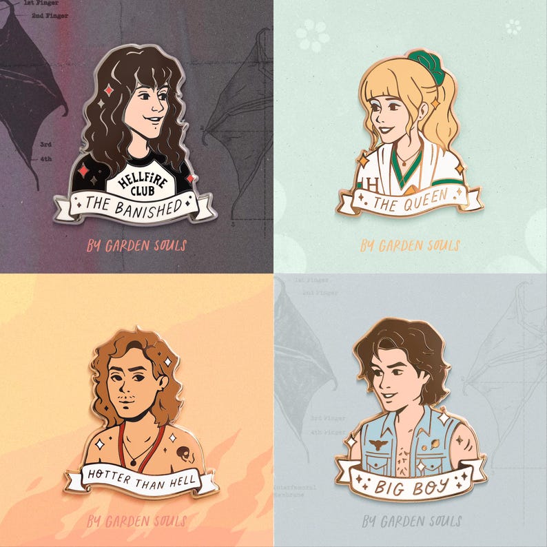 Character Enamel Pin Collection, 20 Designs - Etsy