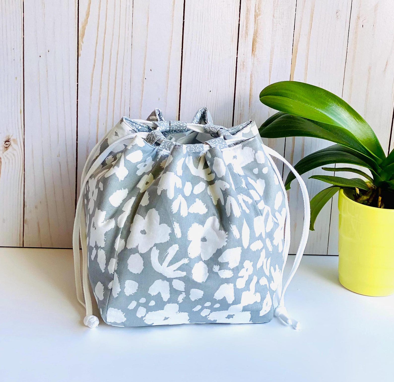 Drawstring Bag Sewing Pattern, Japanese Rice Bag Style Sewing Pattern ...