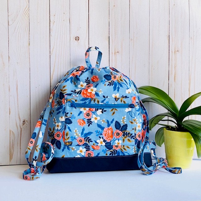 Drawstring Backpack PDF Sewing Pattern, Easy Backpack Pattern, Beginner ...