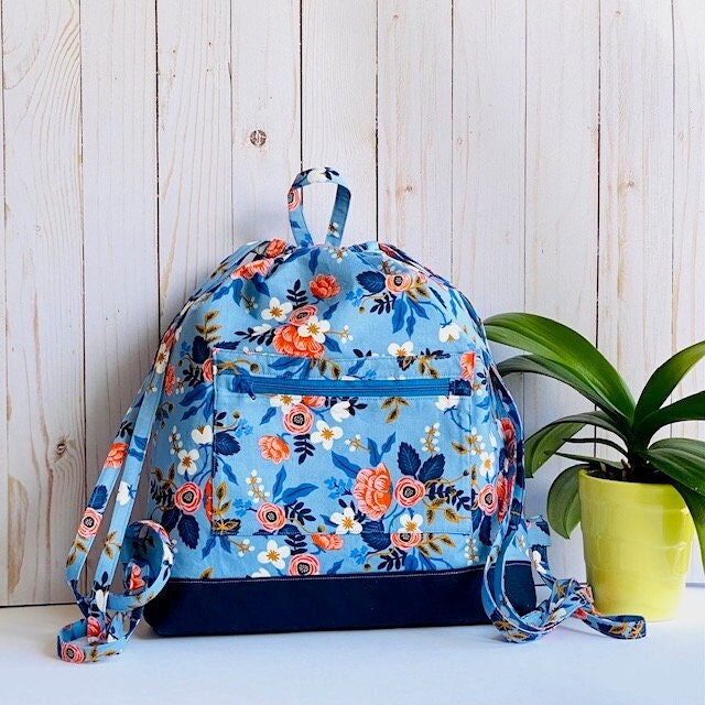 Drawstring Backpack PDF Sewing Pattern, Easy Backpack Pattern, Instant ...