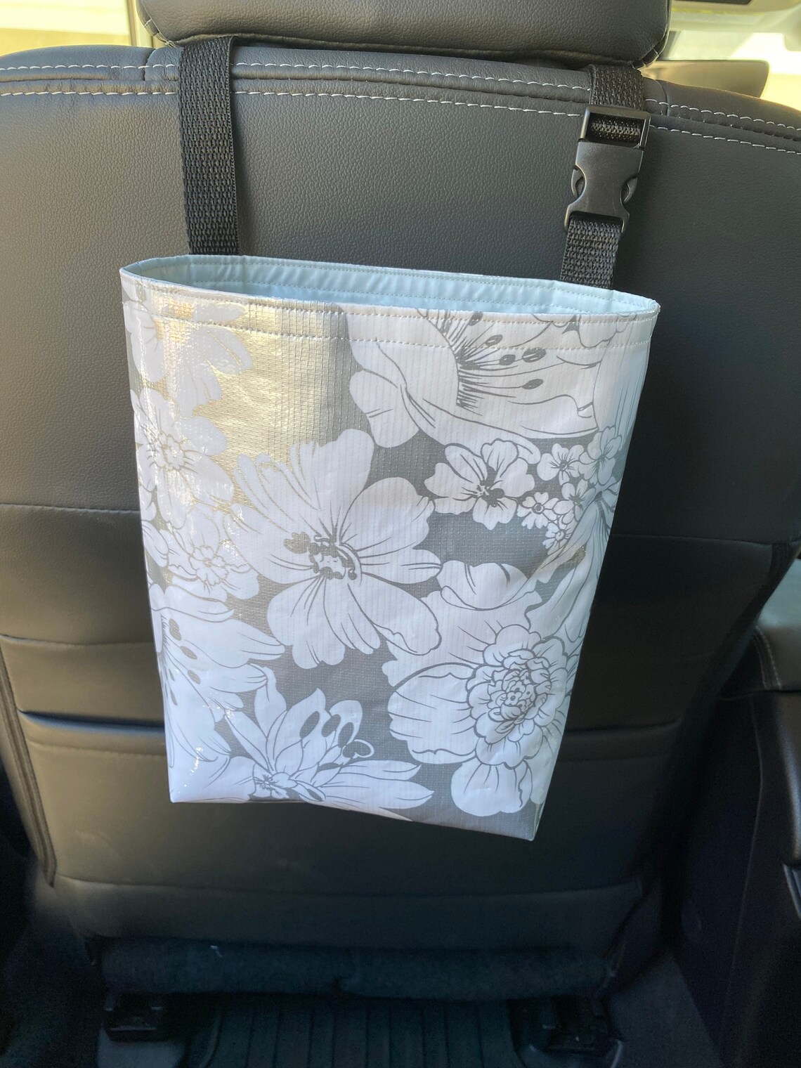 Oilcloth Car Trash Bag PDF Sewing Pattern, Hanging Bag, Car Litter Bag ...