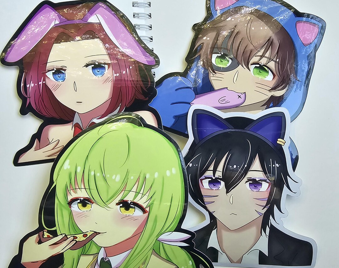 Mecha Anime Festival Peeker Stickers - Etsy