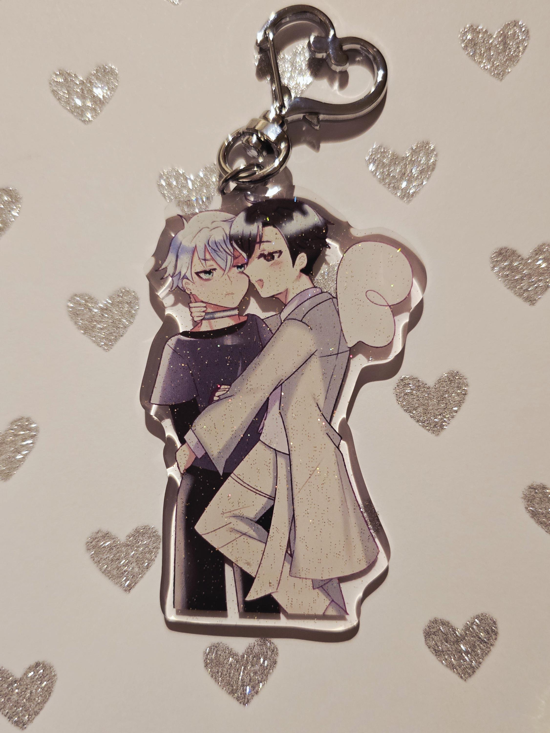 ALNST Couples| Heart Acrylic Keychain | Alnst Charm | Cute Anime Merch ...