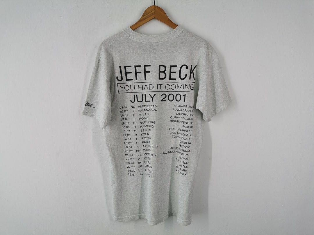 Jeff Beck Shirt Vintage Jeff Beck Tour T Shirt Made in England Size M ...