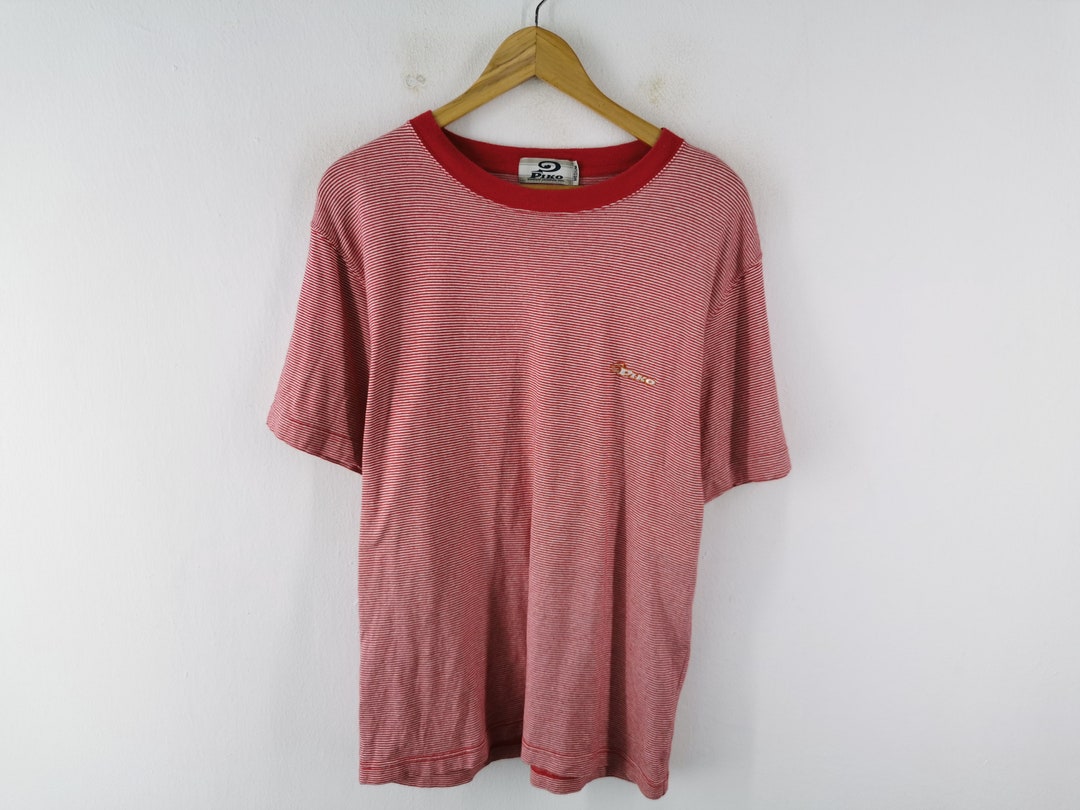 Piko Shirt Vintage Piko Stripes T Shirt Size M - Etsy