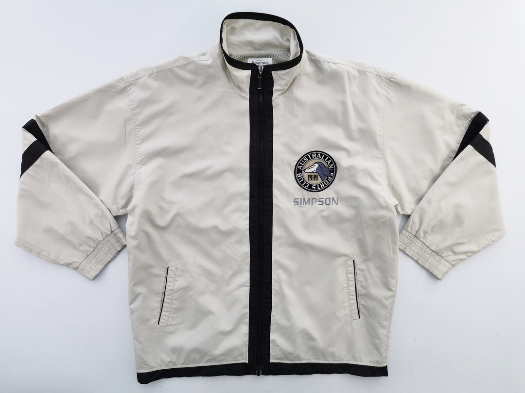 Simpson Jacket Vintage Simpson Sports Club Windbreaker Jacket - Etsy