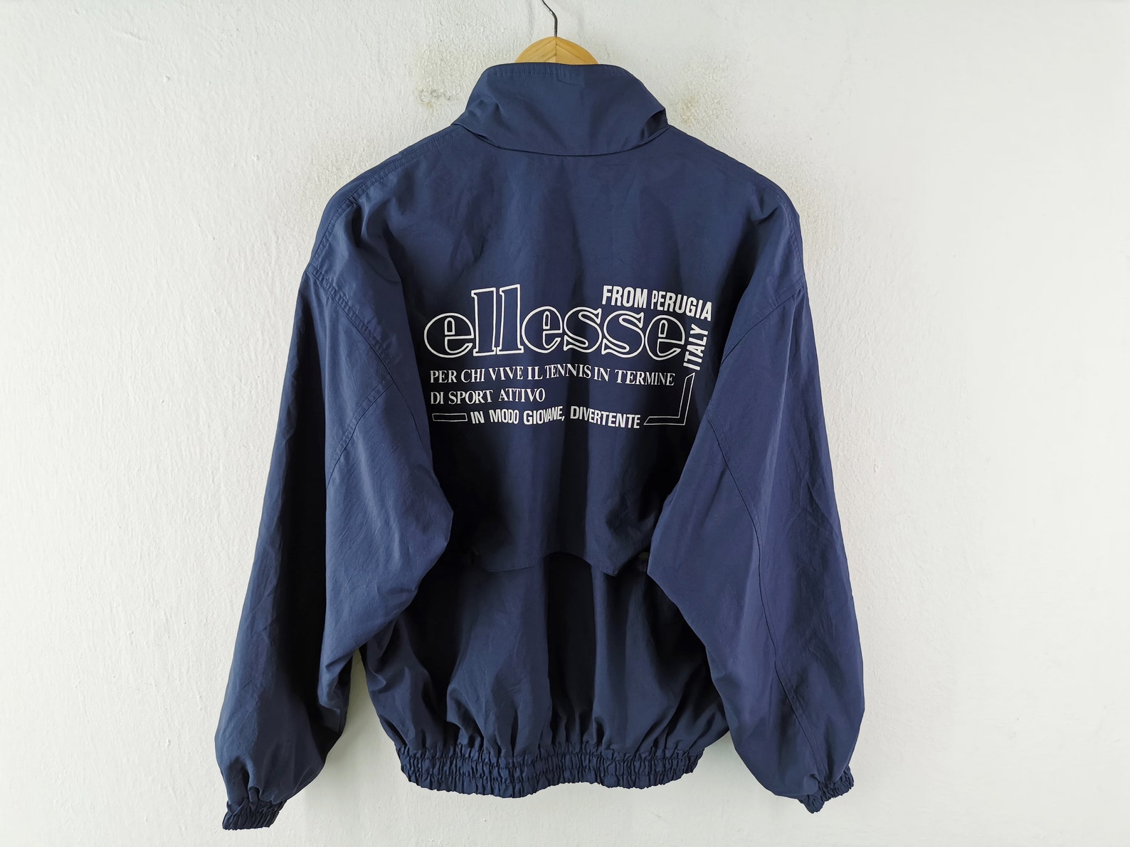 Ellesse Jacket Vintage Ellesse Windbreaker Jacket Size XL - Etsy