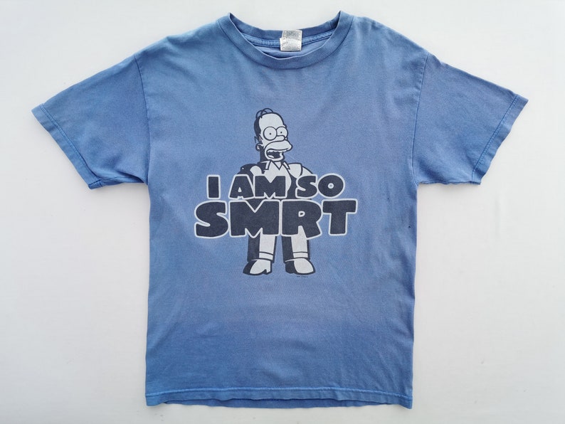 Simpsons Shirt Vintage Simpsons I Am so Smart T Shirt Size M - Etsy