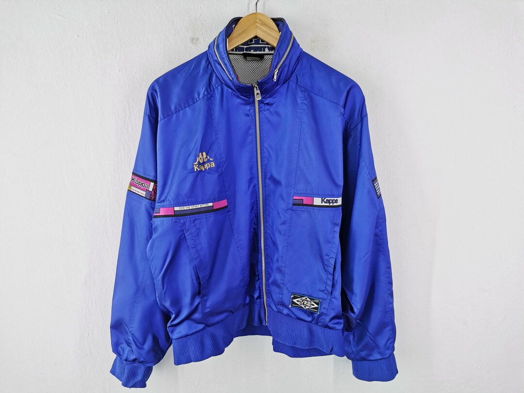 Kappa Jacket Vintage 90s Jaspo L Kappa VRII Logo Windbreaker Jacket ...