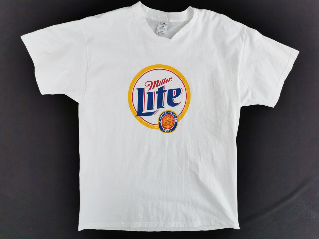 Miller Lite Shirt Vintage Miller Lite Logo T Shirt Size XL - Etsy