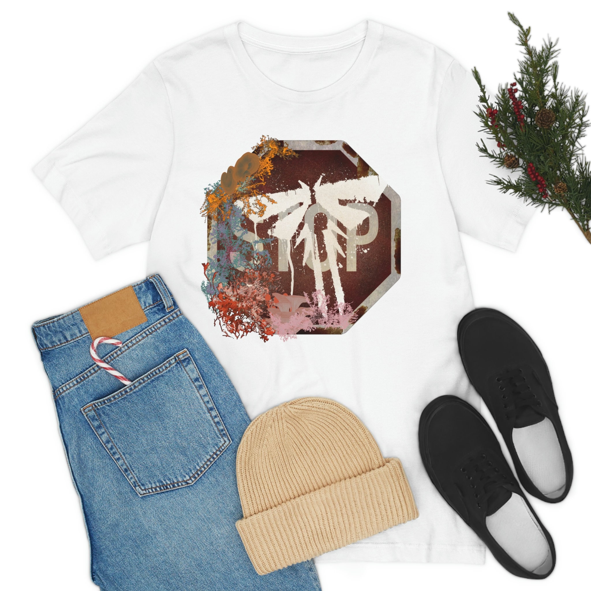 The Last of Us Stop Sign TLOU Fireflies Symbol T-shirt - Etsy Canada