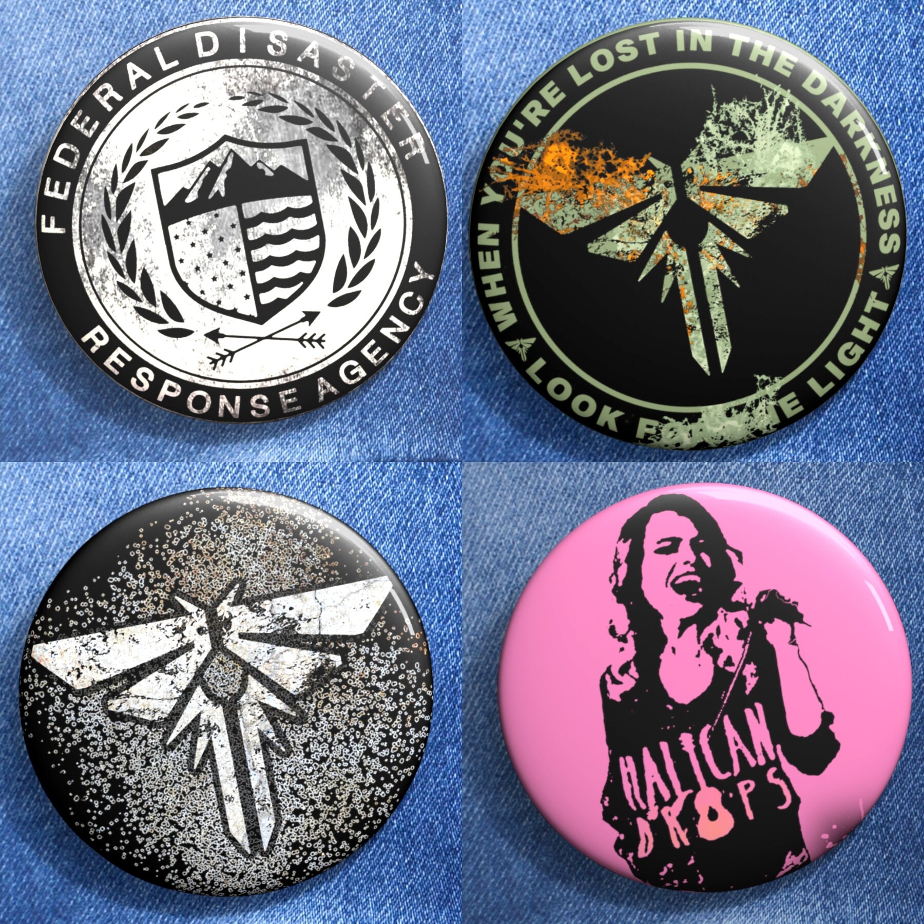 TLOU Firefly Symbol the Last of Us Fedra Logo Halican Drops - Etsy Hong ...