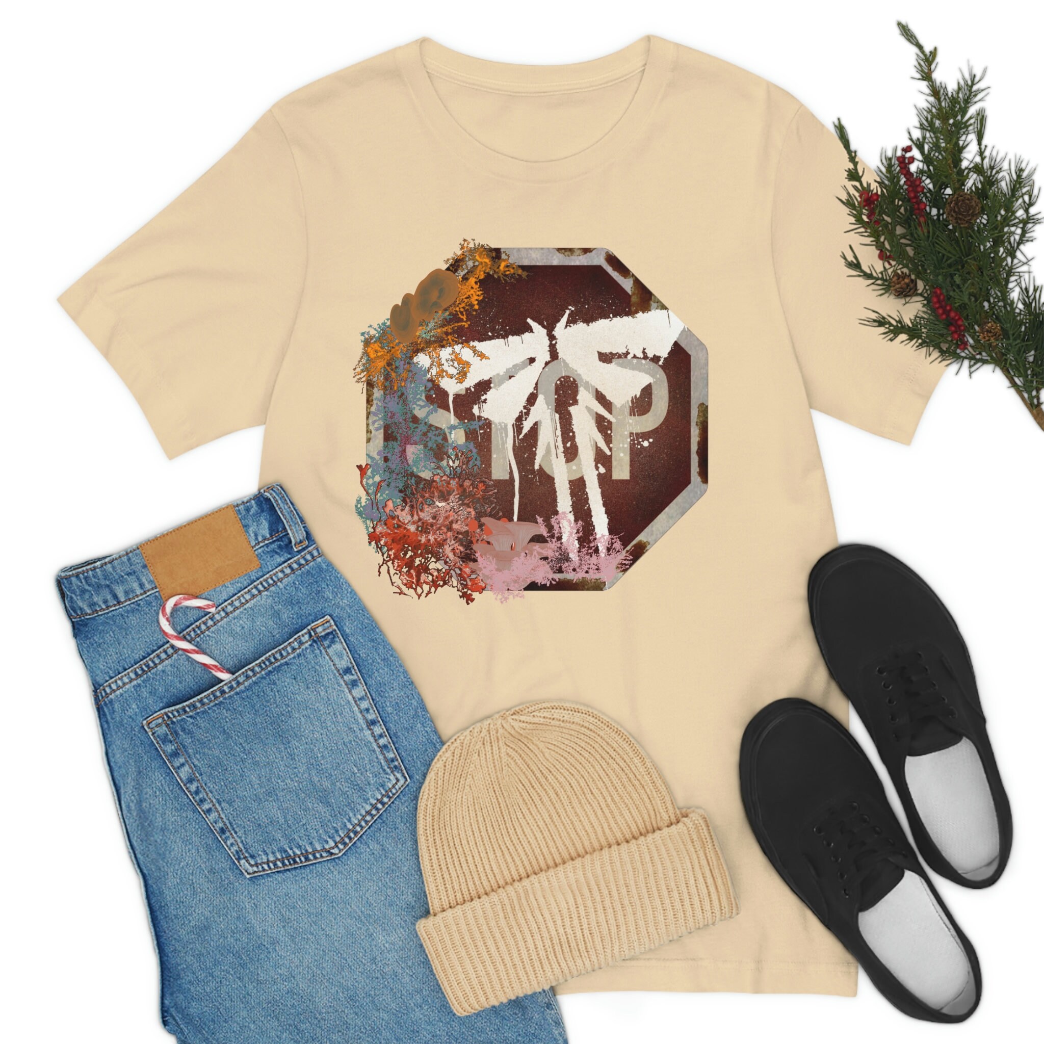 The Last of Us Stop Sign TLOU Fireflies Symbol T-shirt - Etsy Canada