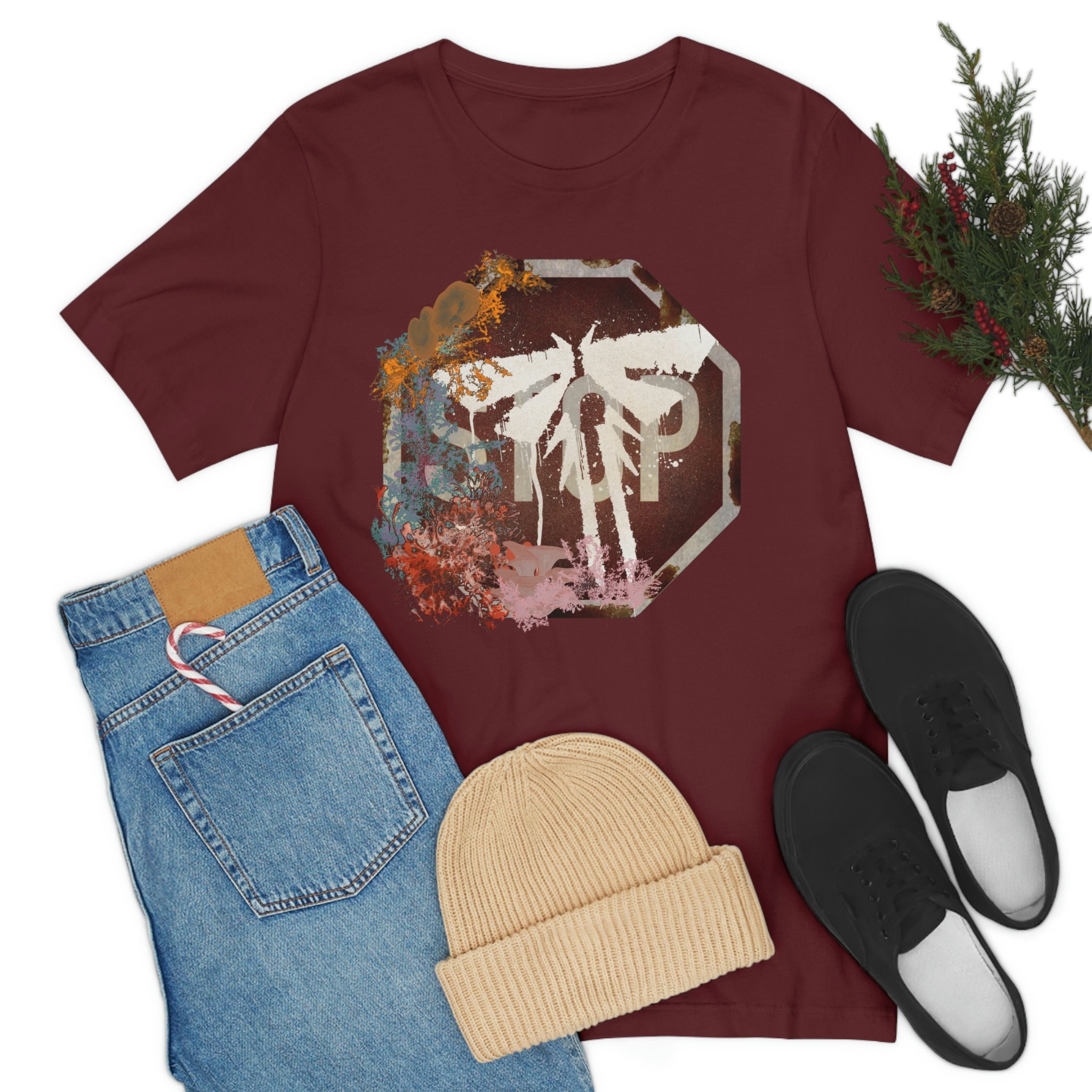 The Last of Us Stop Sign TLOU Fireflies Symbol T-shirt - Etsy Canada