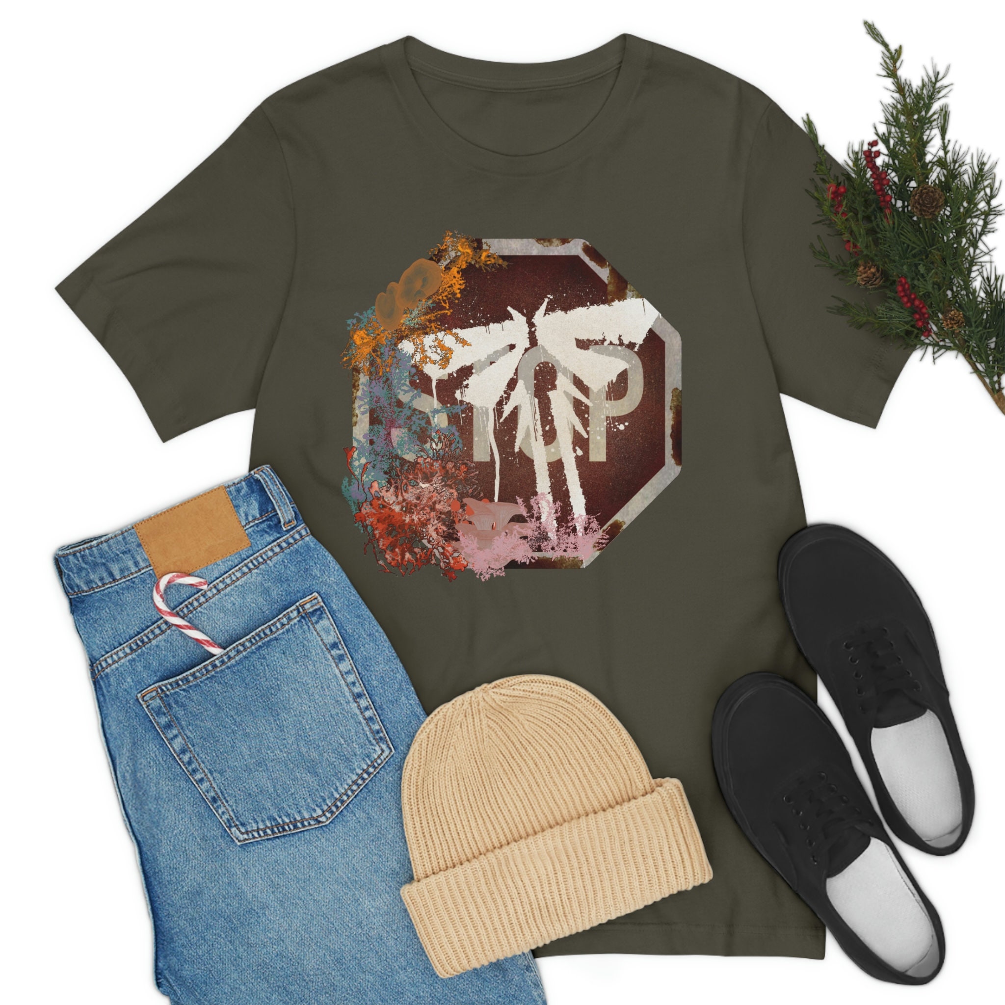 The Last of Us Stop Sign TLOU Fireflies Symbol T-shirt - Etsy Canada