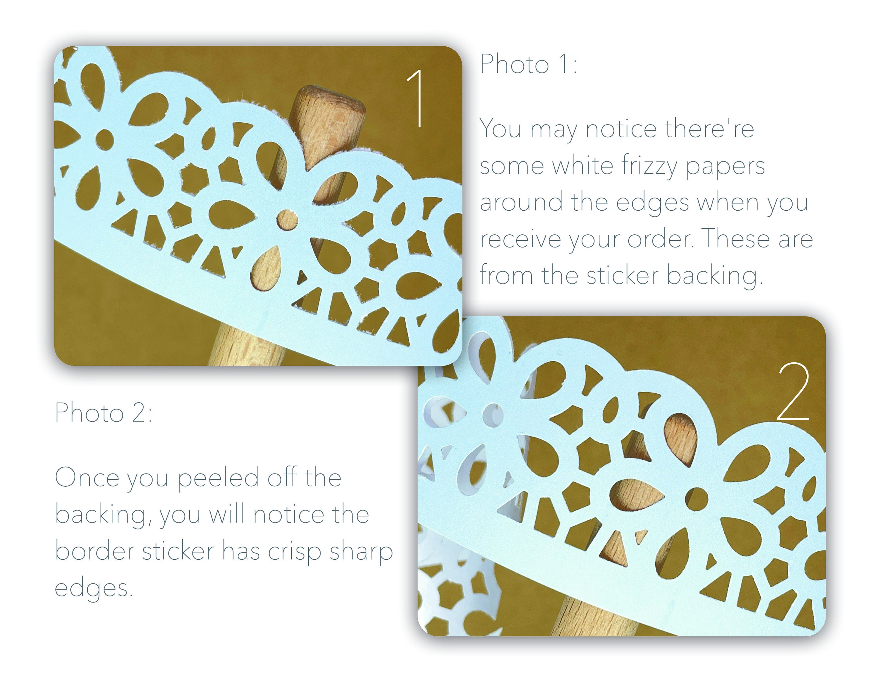 Decorative Border Stickers Earth Tone Die Cut Adhesive - Etsy