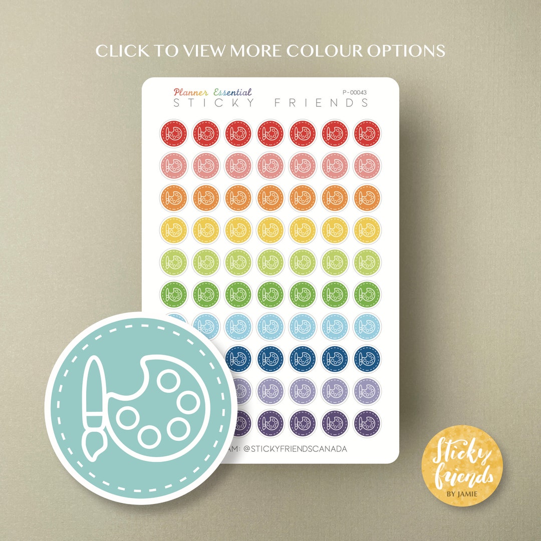 Art Class | Drawing Lesson Craft Painting Bujo Sticker Sheet to Do ...