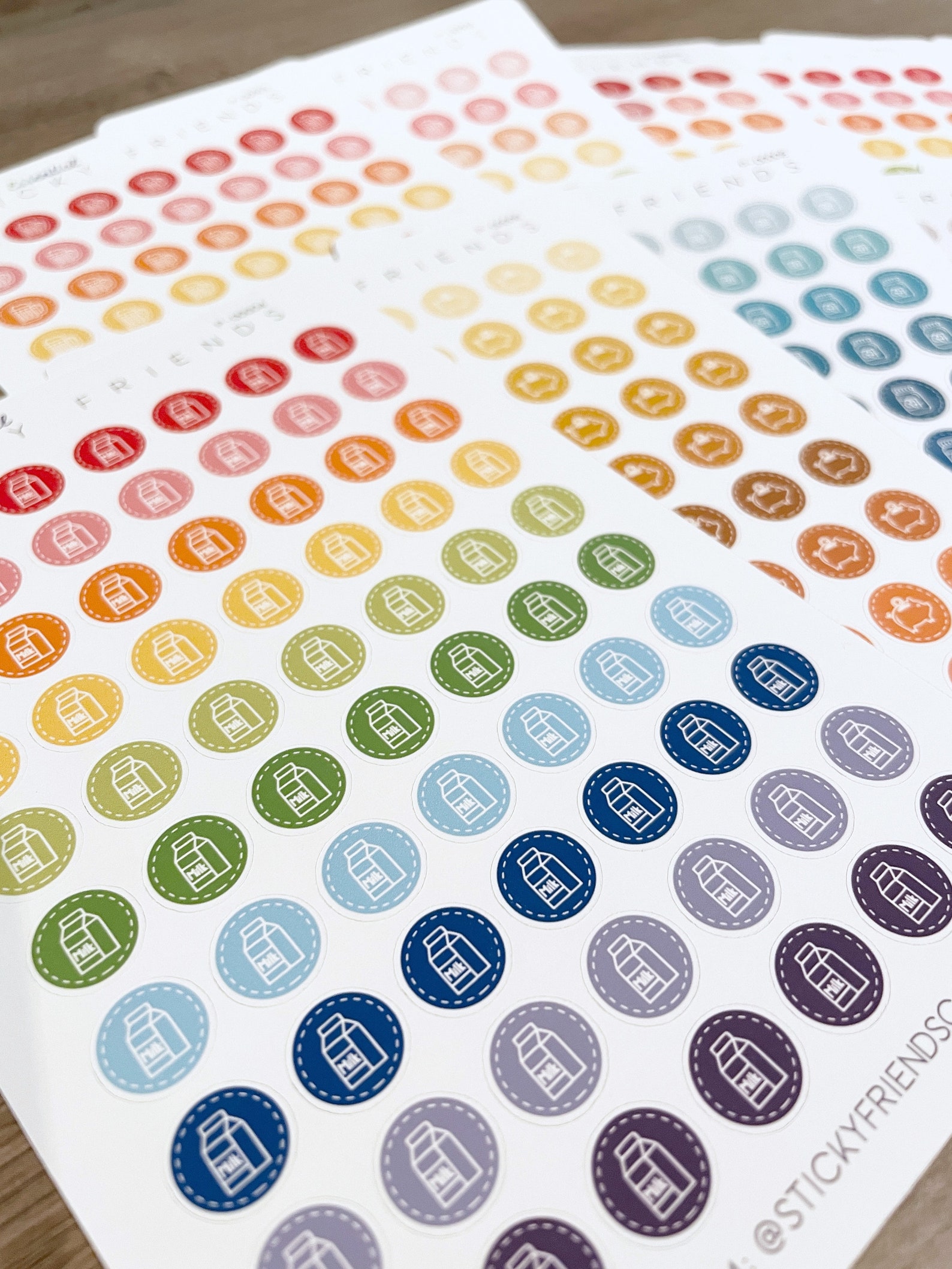 Check Mark Tick Verified Approved Completed Sticker Sheet Bullet ...